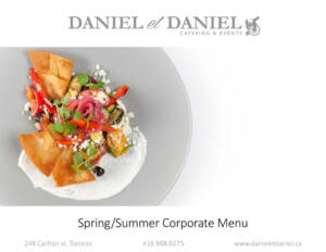 Catering Menus | Daniel et Daniel