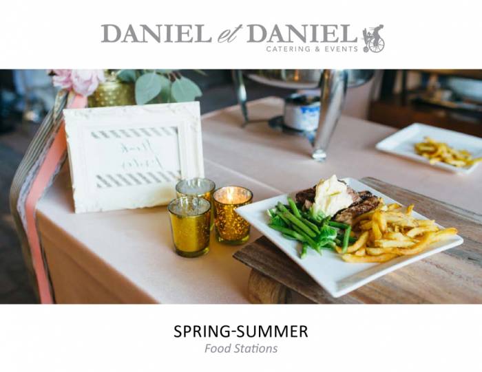 Catering Menus | Daniel et Daniel