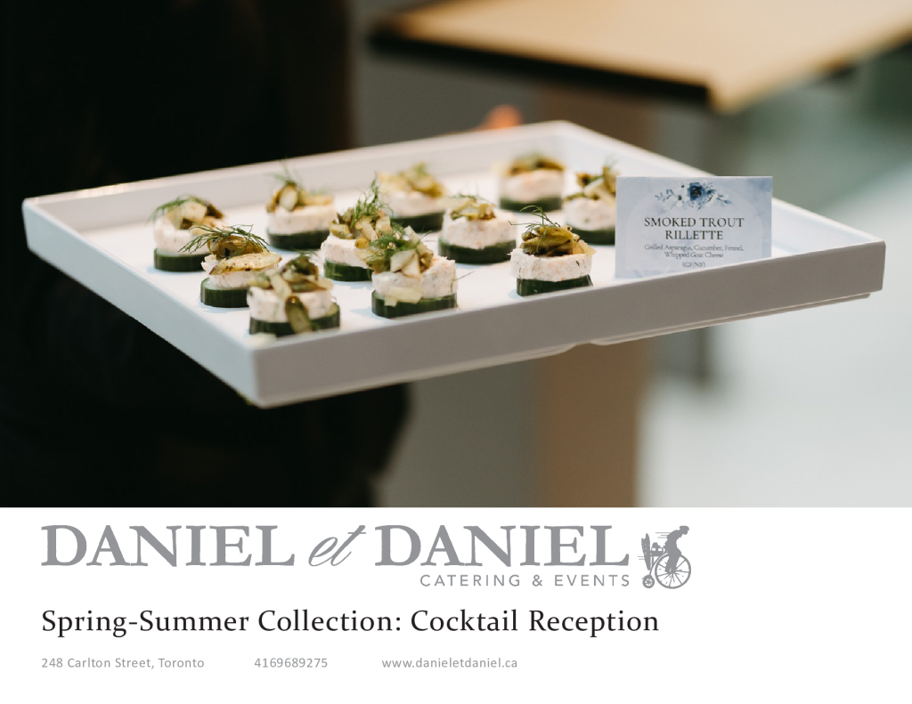 Catering Menus | Daniel et Daniel