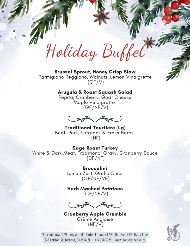 Catering Menus | Daniel et Daniel