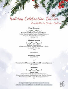 Catering Menus | Daniel et Daniel