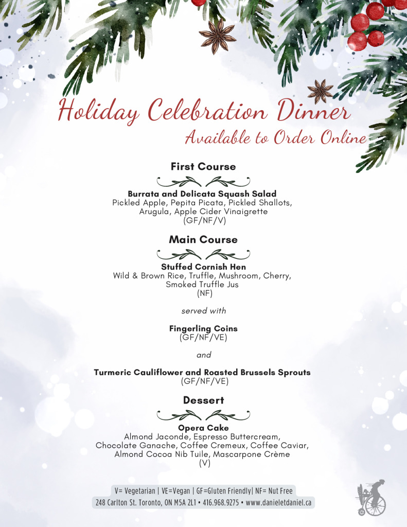 Catering Menus | Daniel et Daniel